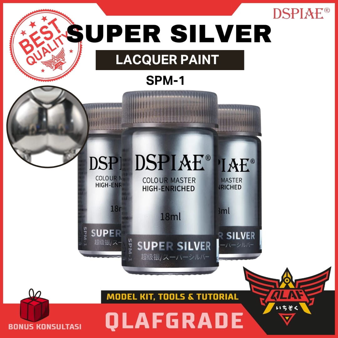 DSPIAE Super Silver SPM-1 cat lacquer airbrush gundam model kit | Qlaf ...
