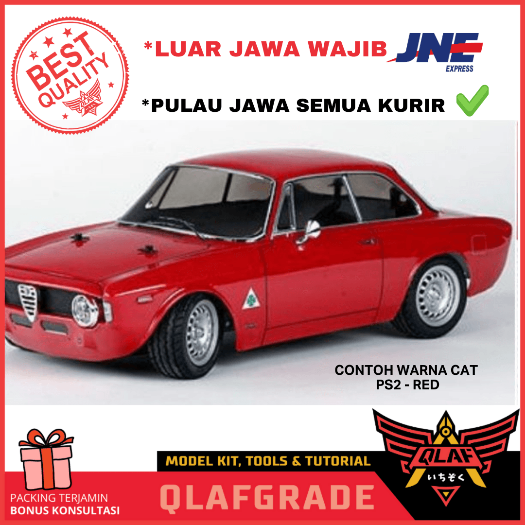 PS-2 RED Tamiya Polycarbonate Spray Paint Merah PS 2 color RC | Qlaf Grade