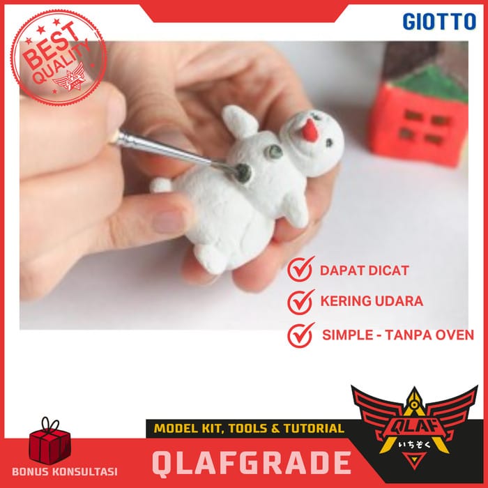 White Clay Giotto - Clay Putih untuk Kerajinan dan Seni DIY custom 3d ...