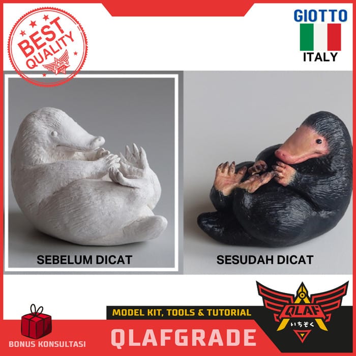 White Clay Giotto - Clay Putih untuk Kerajinan dan Seni DIY custom 3d ...