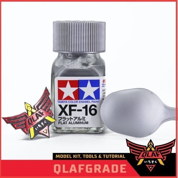 Tamiya Enamel XF16 XF 16 Flat Aluminum Aluminium cat Gundam Kit paint ...