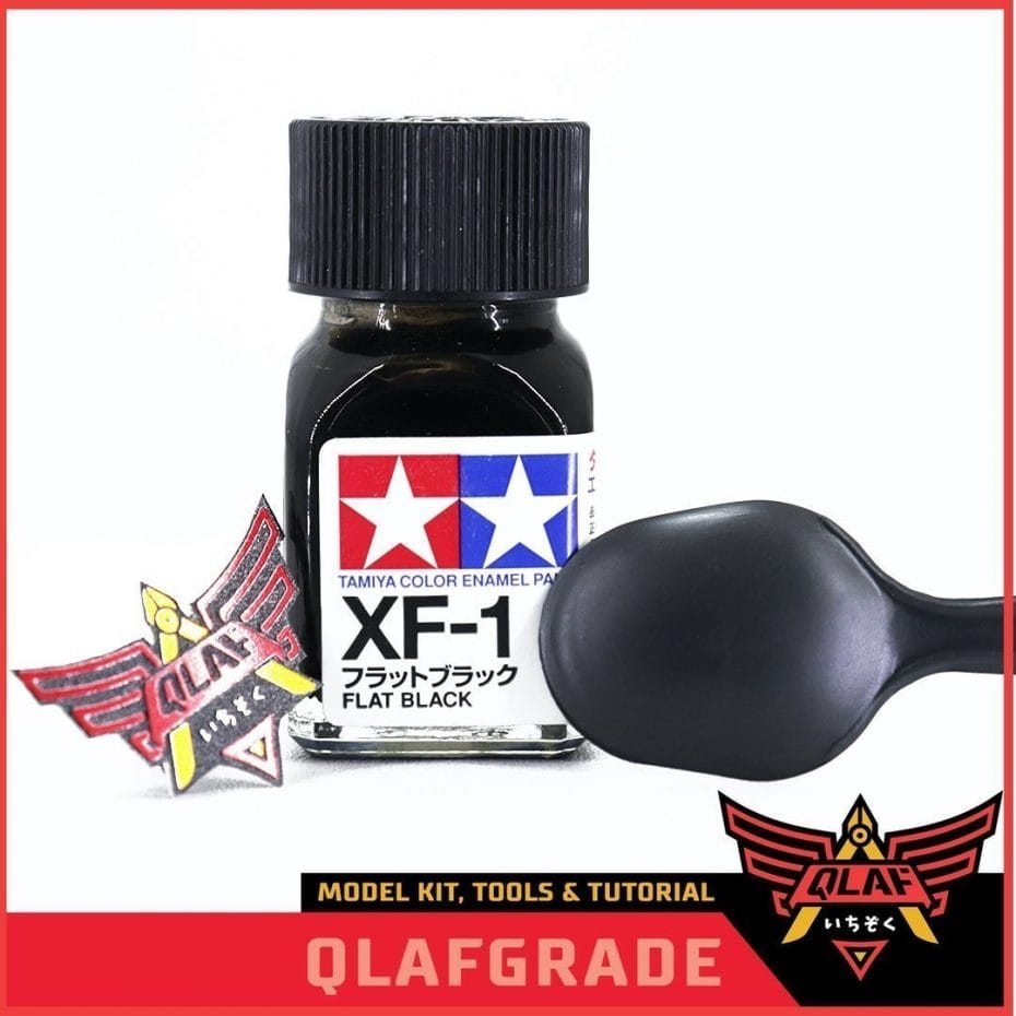 Tamiya Enamel XF1 XF 1 Flat Black cat Gundam model Kit paint | Qlaf Grade