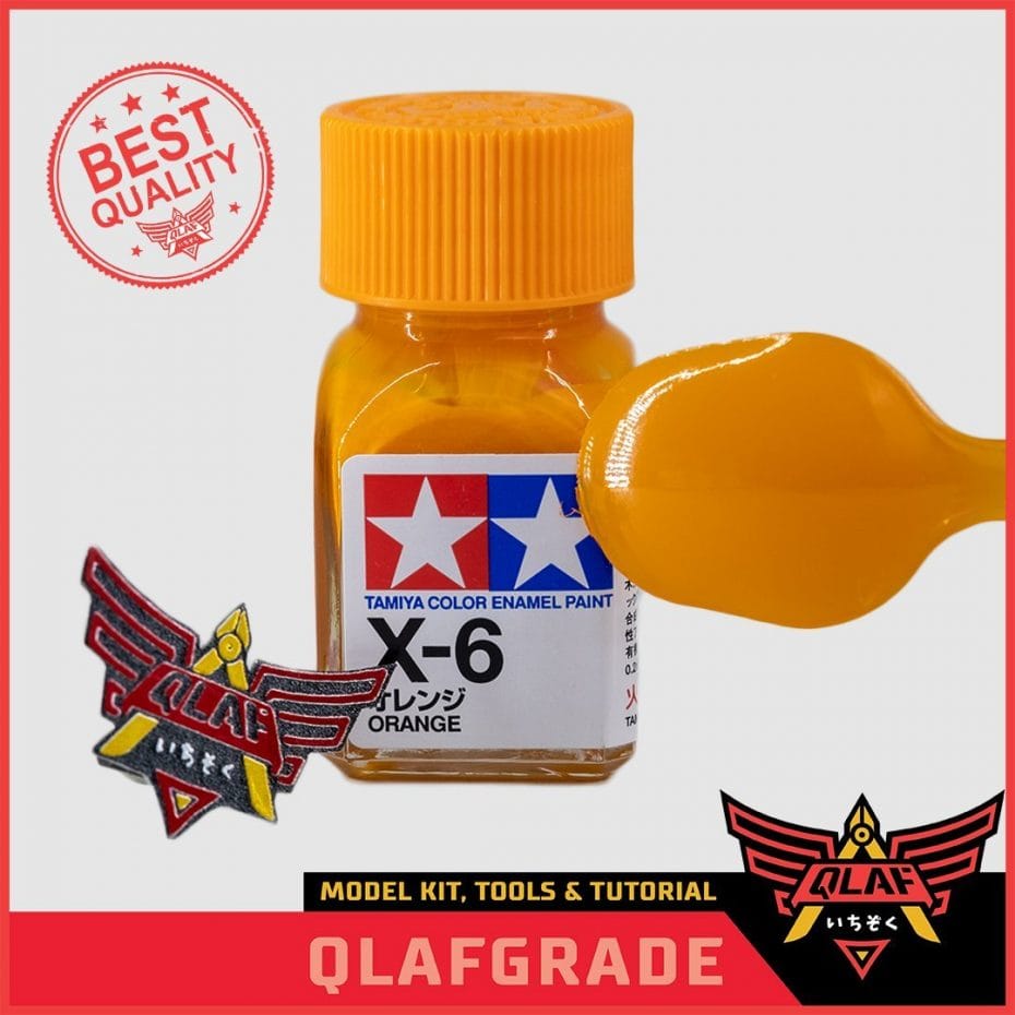 Tamiya Enamel X6 X 6 Orange cat Gundam model Kit paint | Qlaf Grade