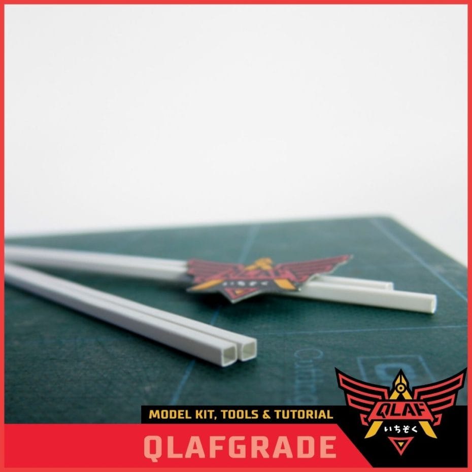 PLA BEAM SQUARE 3mm hollow - plastic pla plate kotak custom model kit ...