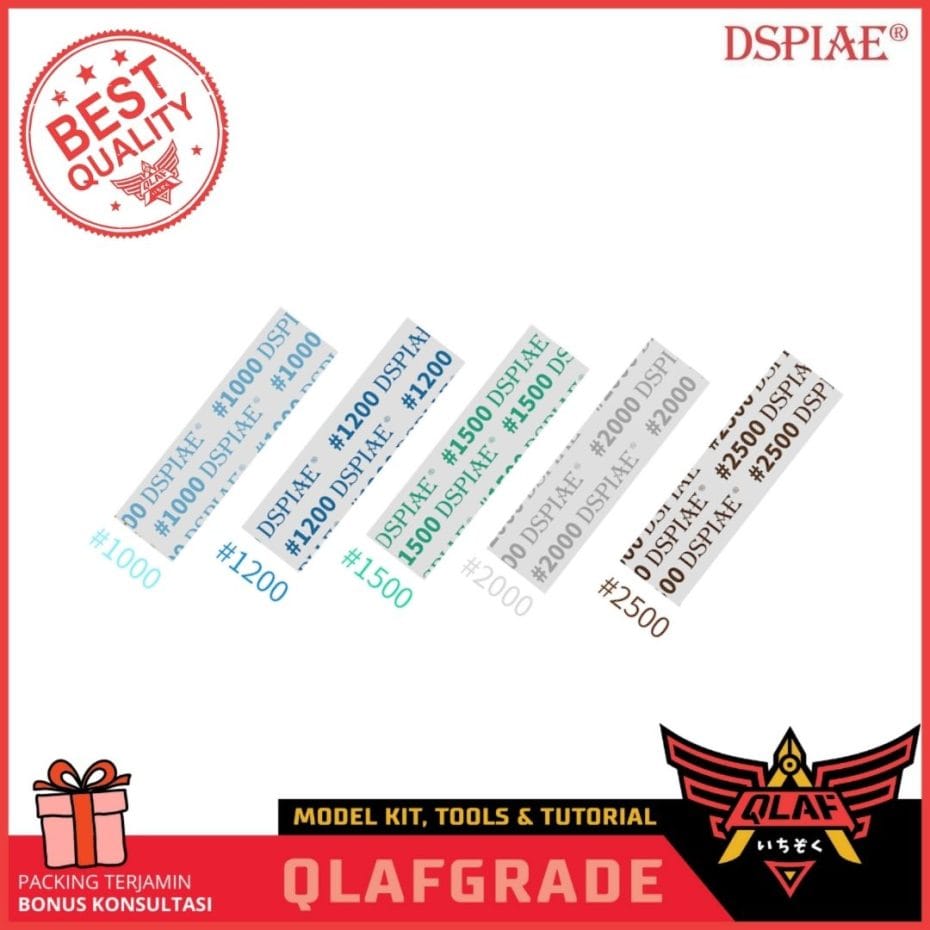 SANDPAPER SET grit 1000-2500 isi 100 kertas amplas sand paper dspiae ...