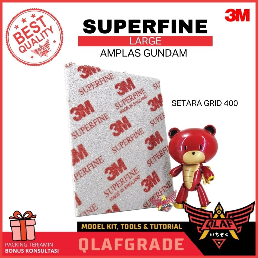 Amplas 3M SUPER FINE / Sanding Sponge SUPER FINE | Qlaf Grade