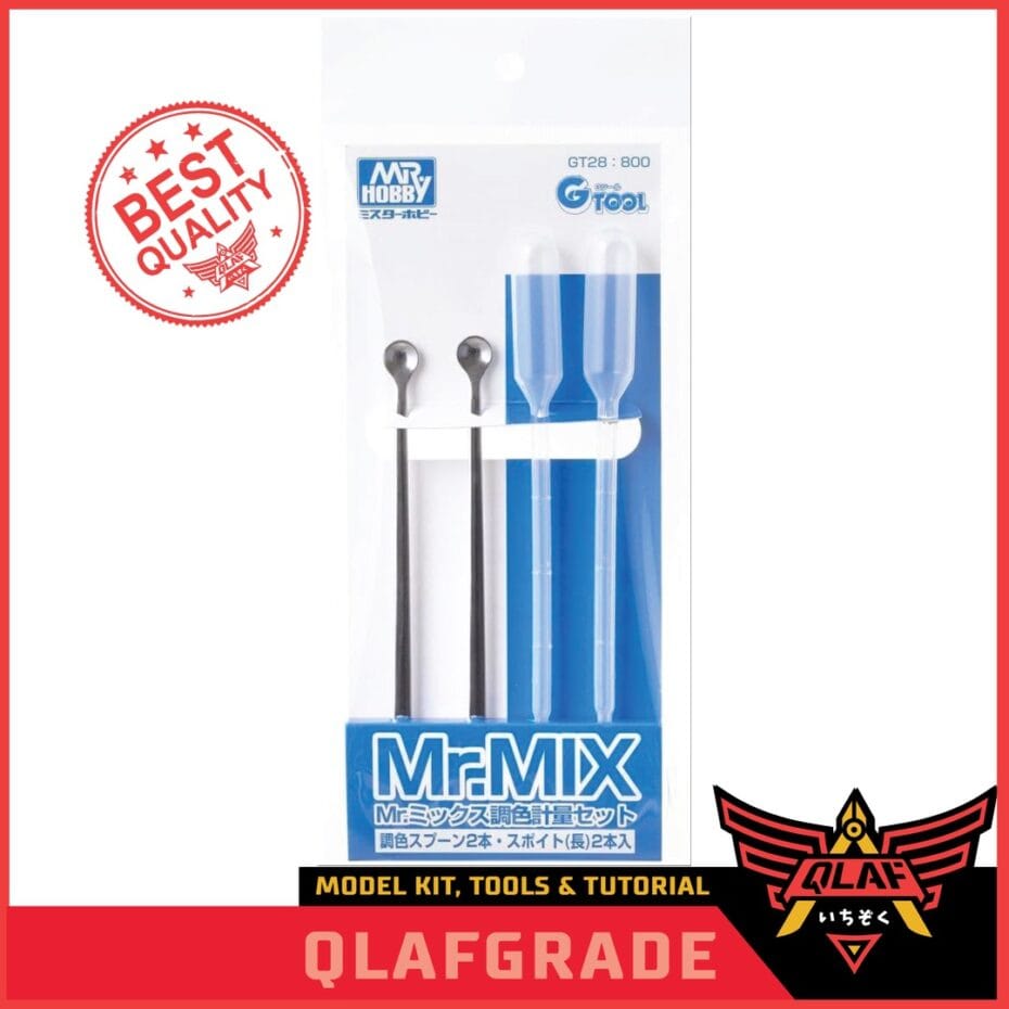 Pengaduk cat panjang dan pipet Mr Mix 2 GT28 airbrush mr color akrilik ...