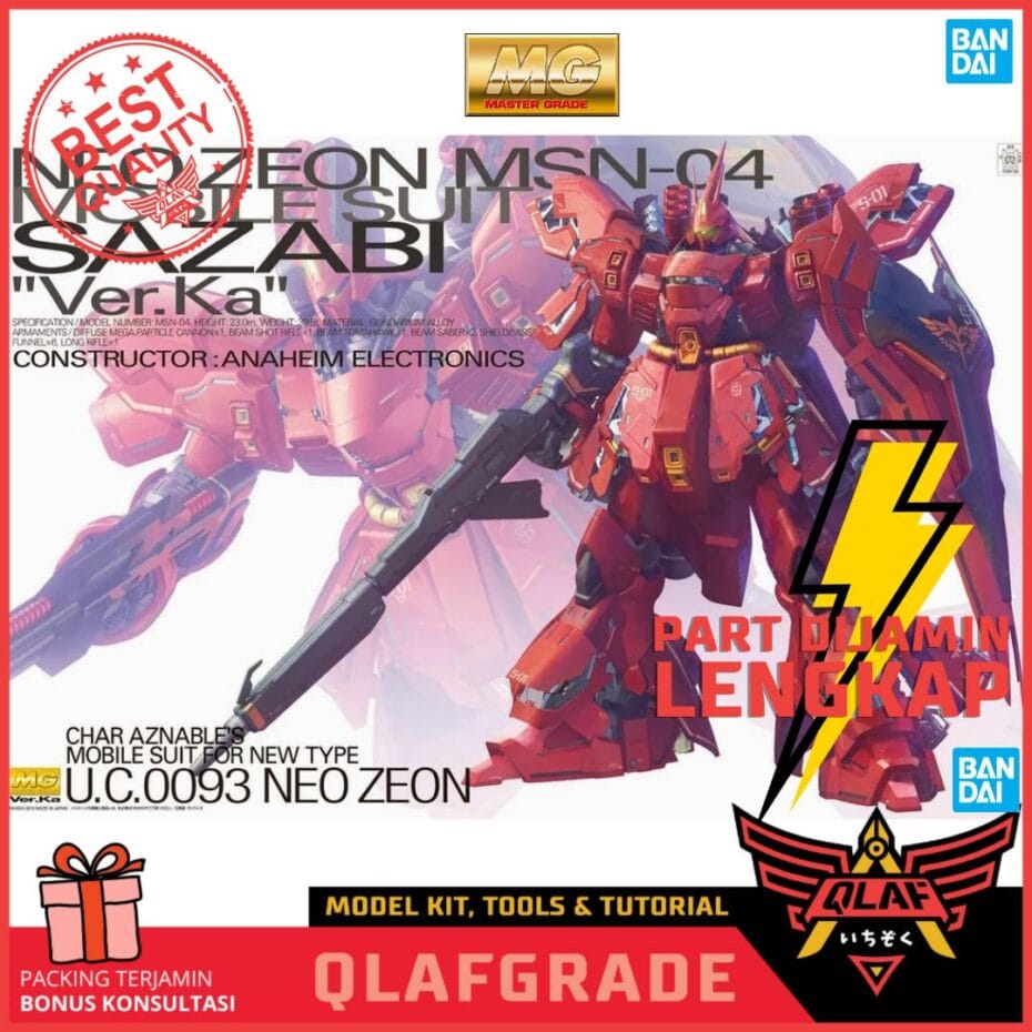 MG SAZABI Verka Bandai MSN-04 Ver.Ka 1/100 master grade | Qlaf Grade