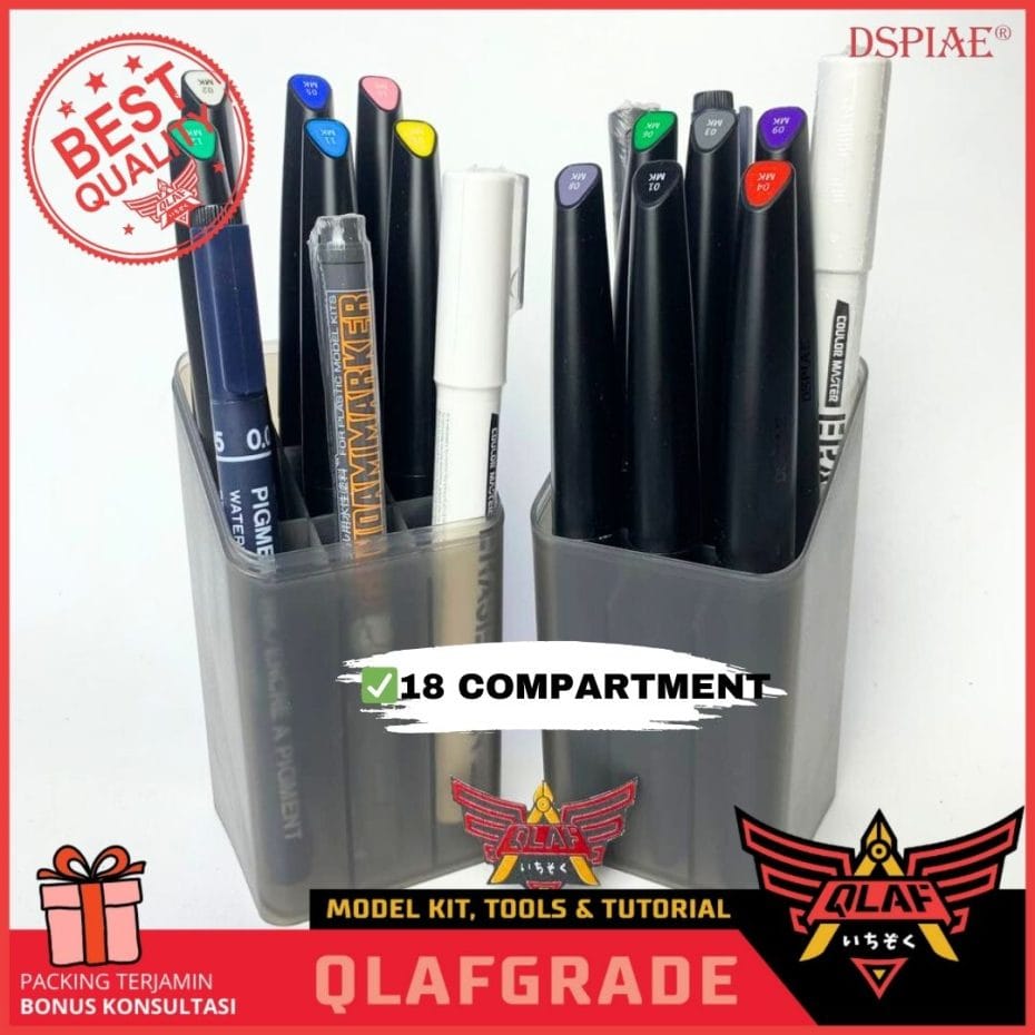 Kotak penyimpanan Marker Pen Organizer box model kit gundam tool | Qlaf ...