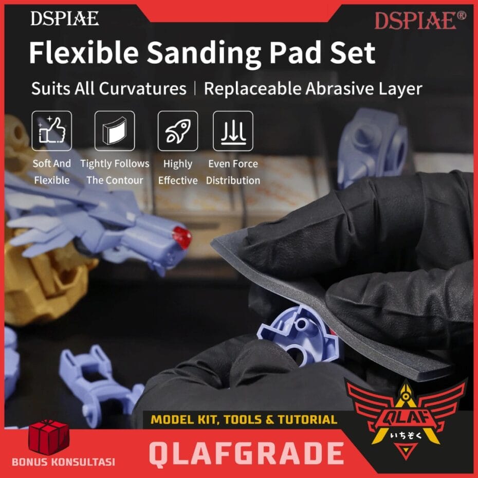 Flexible Sanding Pad grit 400 DSPIAE amplas Sanding Board FS-400 | Qlaf ...