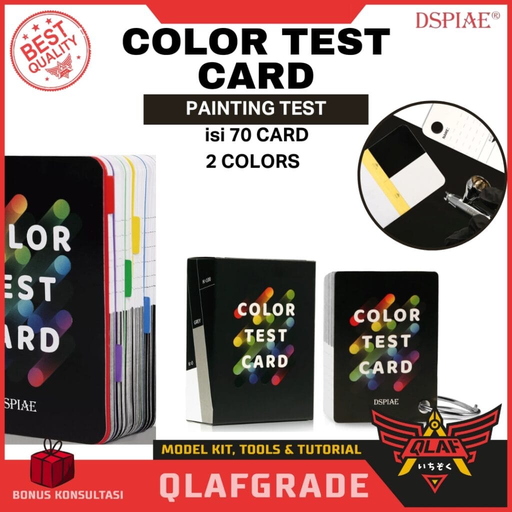 Kartu Tes Warna Cat DSPIAE Color Test Card CC-01 | Qlaf Grade
