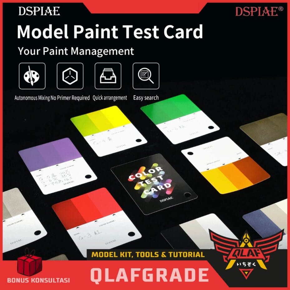 Kartu Tes Warna Cat DSPIAE Color Test Card CC-01 | Qlaf Grade