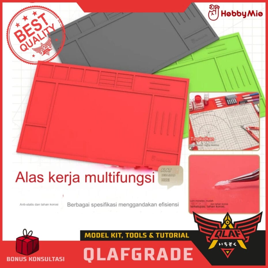 Work Surface Grey Hobby mio - alas kerja model kit gundam | Qlaf Grade