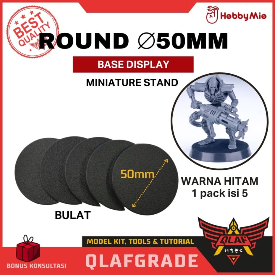 Base Display ROUND 50mm Hobby mio - stand diorama gundam warhammer ...