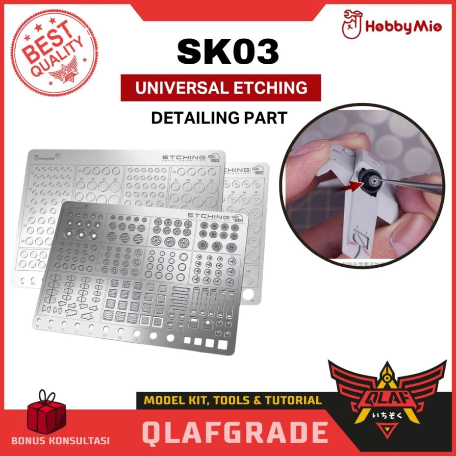 Universal Etching SK03 Hobby mio - ultra thin detailing part gundam ...