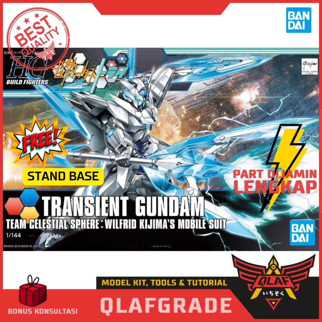 HG TRANSIENT GUNDAM 1/144 - High Grade Gundam BANDAI model kit | Qlaf Grade