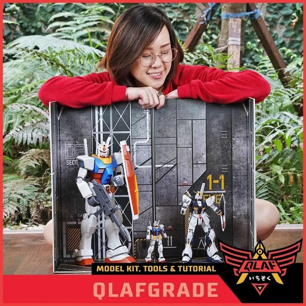 Hangar Mecha Display SET (2PCs) gundam gunpla background foto hangar ...