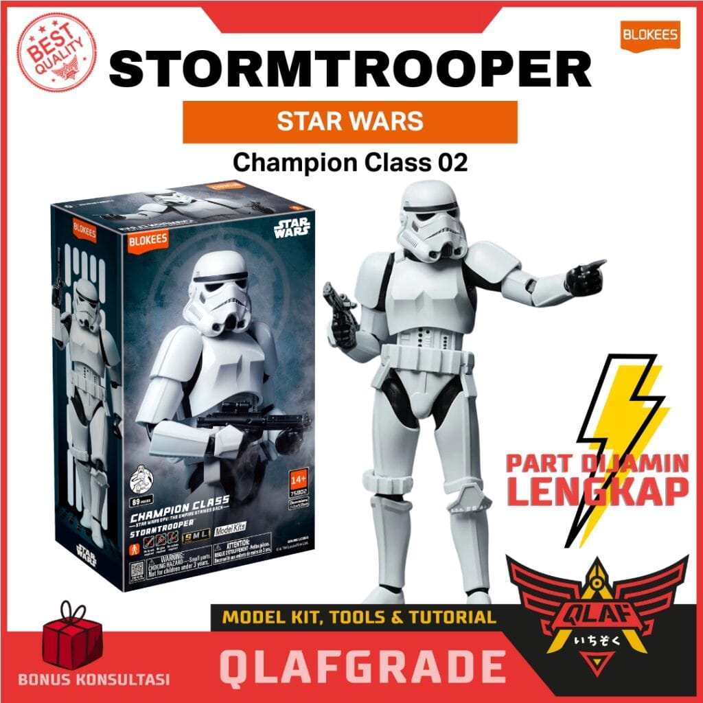 Blokees Stormtrooper STAR WARS Champion Class 02 | Qlaf Grade