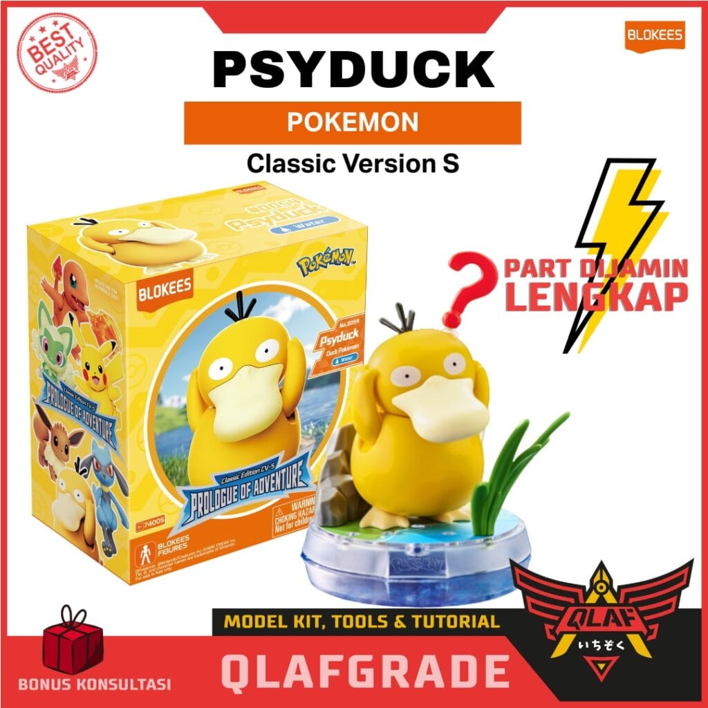 Blokees Psyduck POKEMON Classic Version S | Qlaf Grade