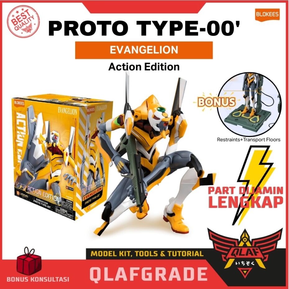 Blokees Proto Type-00' EVANGELION Action Edition | Qlaf Grade