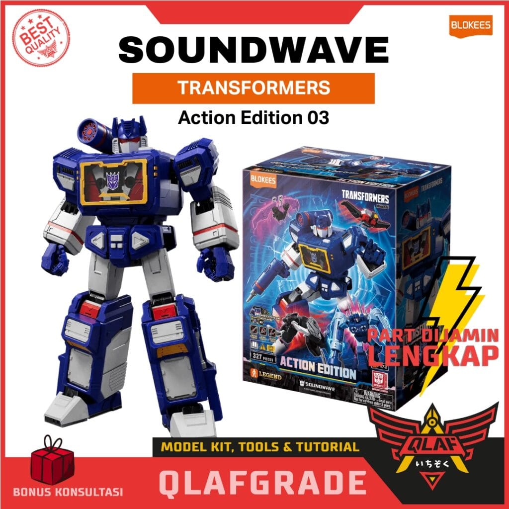 Blokees Soundwave TRANSFORMERS Action Edition 03 | Qlaf Grade