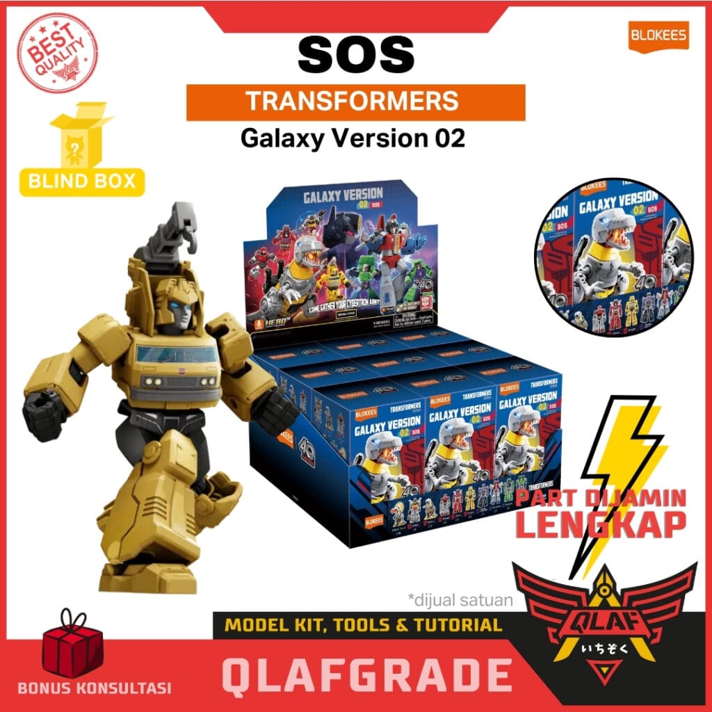 Blokees SOS TRANSFORMERS Galaxy Version 02 Blind Box | Qlaf Grade