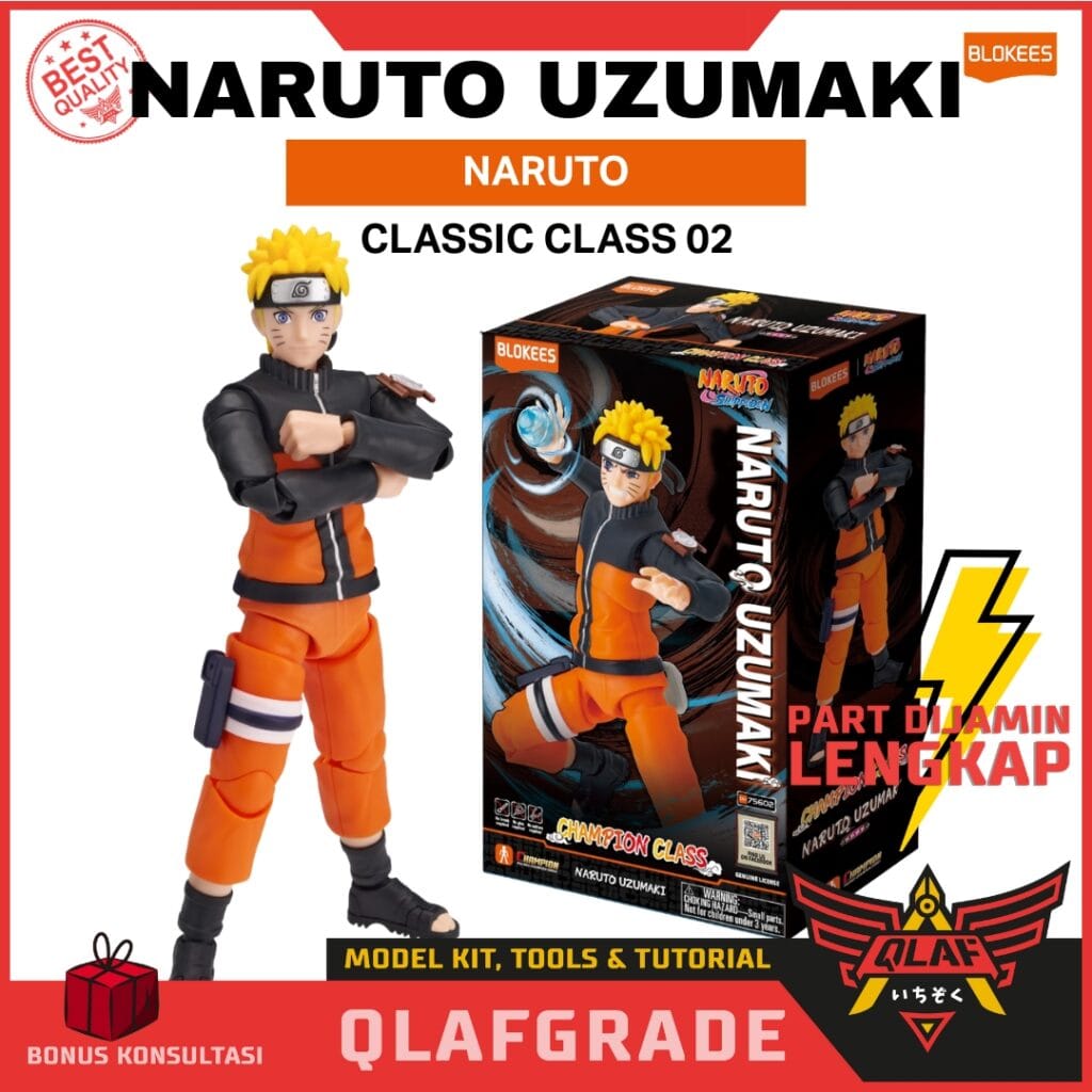 Blokees NARUTO UZUMAKI Naruto Classic Class 02 | Qlaf Grade